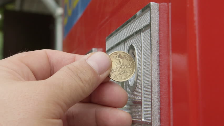 soviet vintage vending soda machine: video de stock (totalmente libre ...