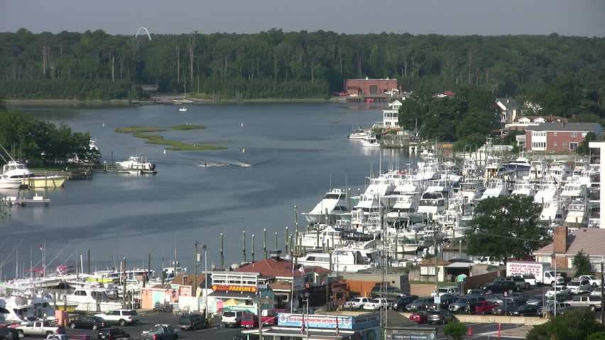 rudee inlet harbor virginia beach Stock Footage Video (100% Royalty ...