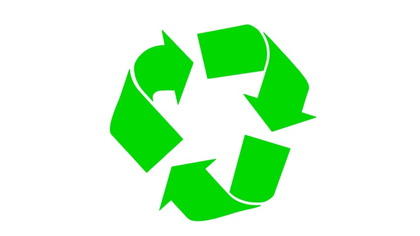 Animated Recycling Symbol Stock Footage Video 100 Royalty Free
