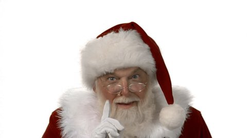 1080p Wagging Finger Santa Says You Stock Footage Video (100% Royalty ...