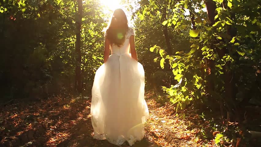princess dress woman running fairy tale Stock Footage Video (100% ...