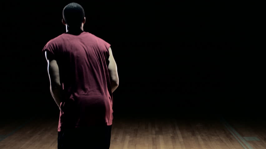 Behind Shot of Basketball Player Stock Footage Video (100% Royalty-free ...