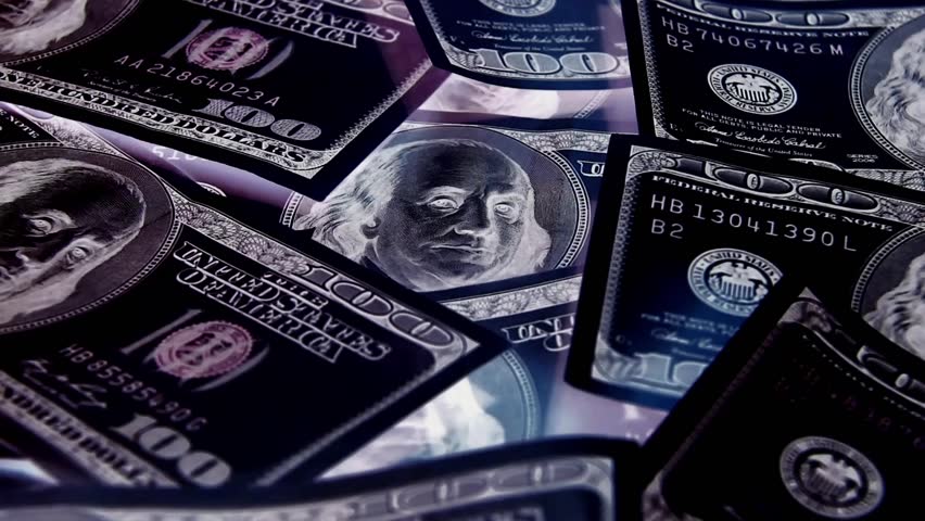 American Dollars. Negative Version Stock Footage Video (100% Royalty ...