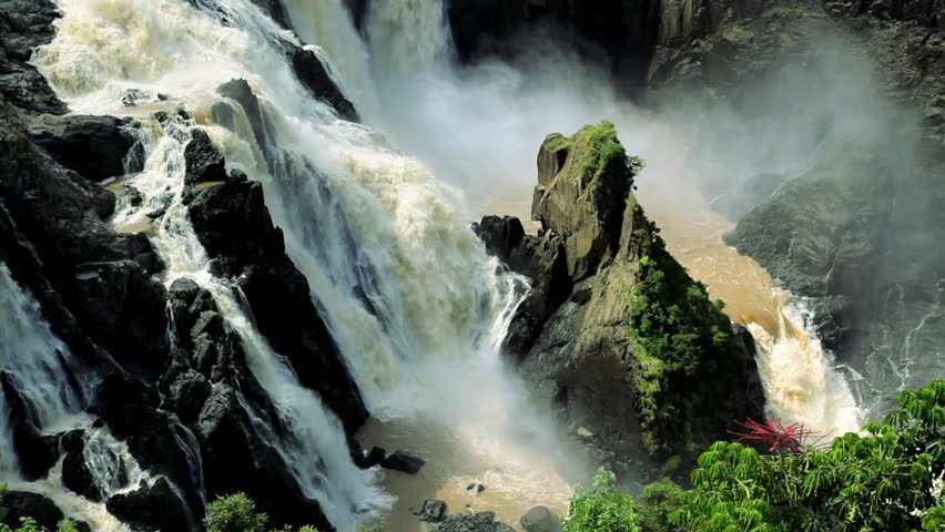 looking through mist covered mountain revealing Stock Footage Video ...