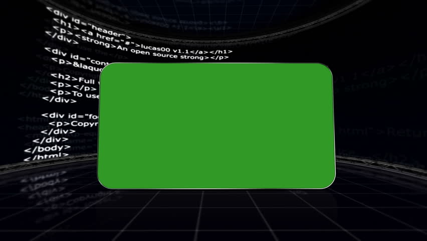 Html Code and Green Screen Arkivvideomateriale (100 % royaltyfritt ...