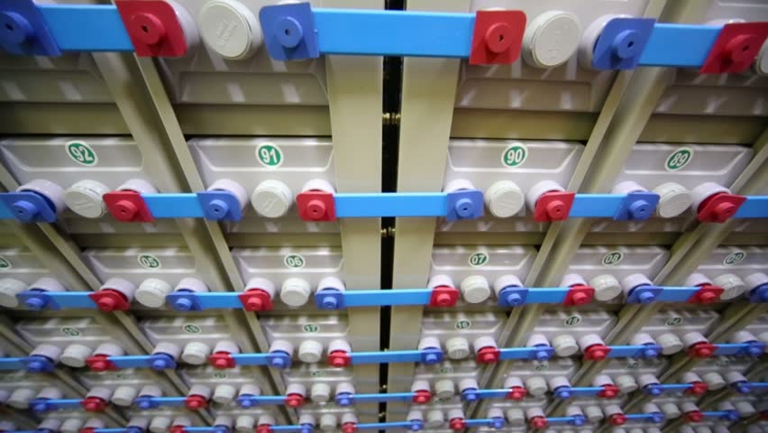 Rack with Accumulator Batteries of Stock Footage Video (100% Royalty ...
