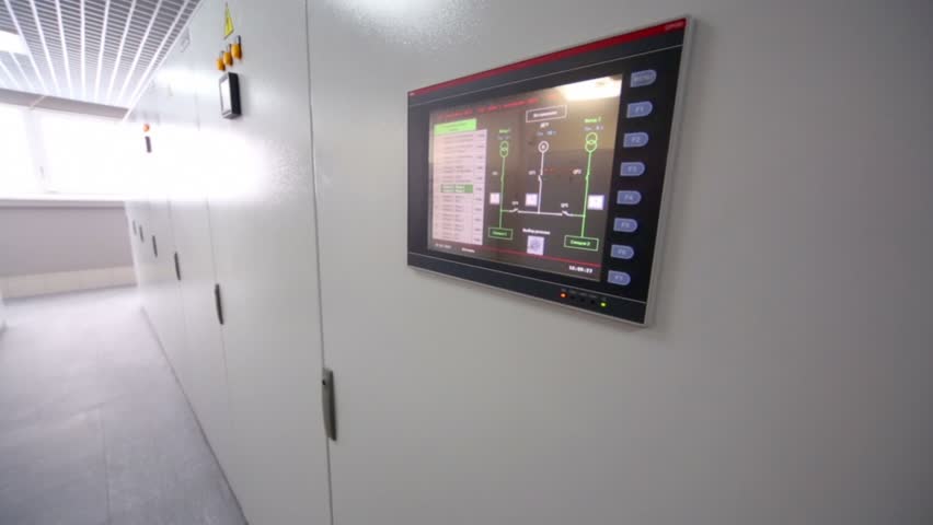 Control Panel with Sensor Screen Stock Footage Video (100% Royalty-free ...