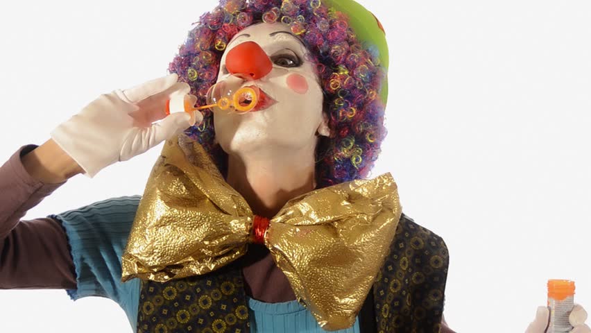 Clown and Soap Bubbles Stock Footage Video (100% Royalty-free) 4717262 ...