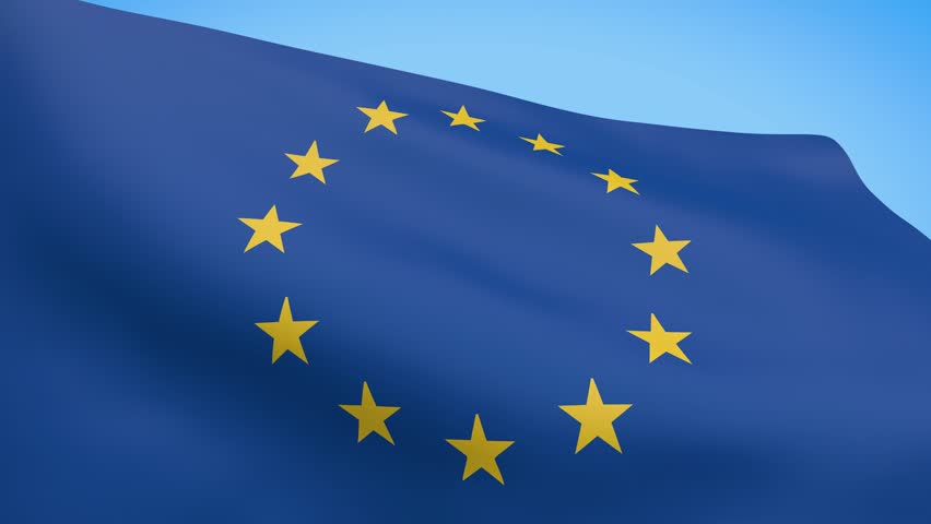 European Union Eu Flag Animated Stock Footage Video (100% Royalty-free ...