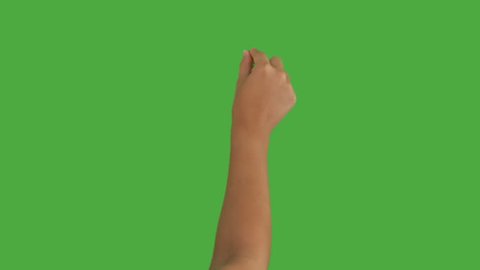 Hand Stop Symbol Green Screen Stock Footage Video (100% Royalty-free ...