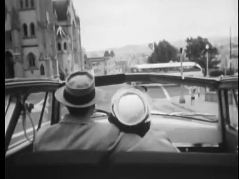 Motorcycle Police Chasing Couple Car San Stock Footage Video (100% ...