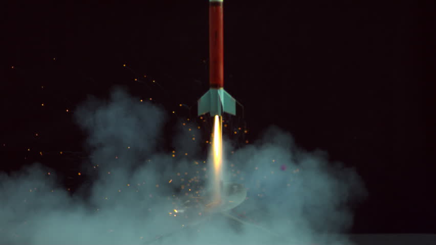 model rocket launch slow motion Stock Footage Video (100% Royalty-free ...