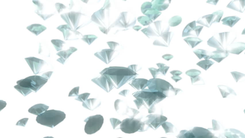 diamonds slow motion rotation seamless loop Stock Footage Video (100% ...
