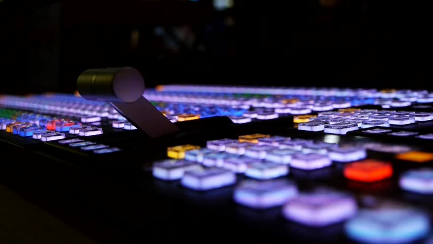 hd1080p50 professional broadcast video mixer studio Stock Footage Video ...