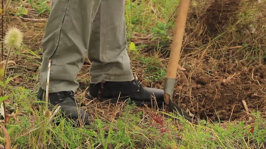 Chained Prisoner Digging Hole, Close Stock Footage Video (100% Royalty ...