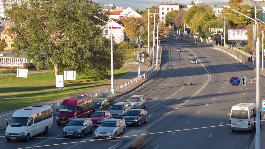 Cars On the Road. Smooth, Stock Footage Video (100% Royalty-free ...