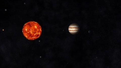 Solar System Rotation 4k Animation Shiny Stock Footage Video (100% ...