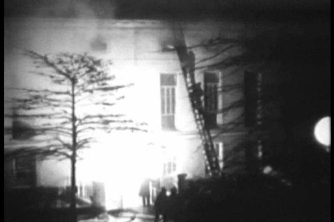 1920s Fire Damages White House 1929 Stock Footage Video (100% Royalty ...