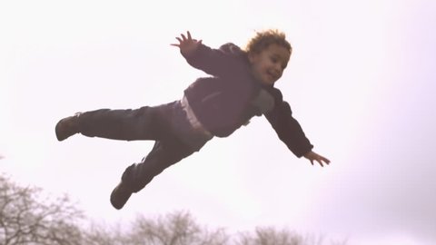 Silhouette Young Woman Falling Headfirst Through Stock Photo (Edit Now ...