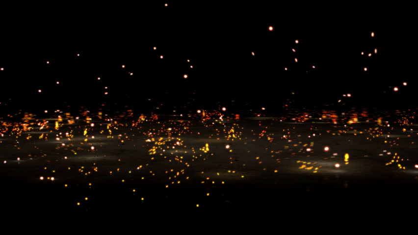 Sparks Falling Down, Hitting Floor Stock Footage Video (100% Royalty ...