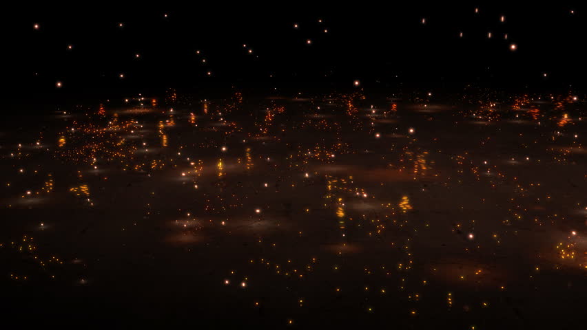 Sparks Falling Down, Hitting Floor Stock Footage Video (100% Royalty ...