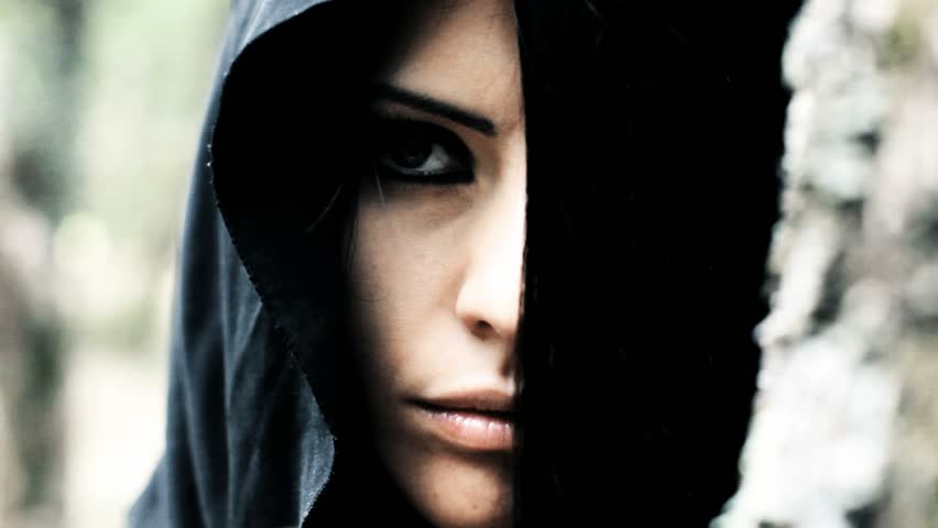 Scary Woman Zombie Looking Angry Stock Footage Video (100% Royalty-free ...