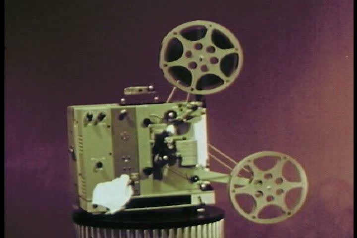 1950s - wonders rca film projector Stock Footage Video (100% Royalty ...