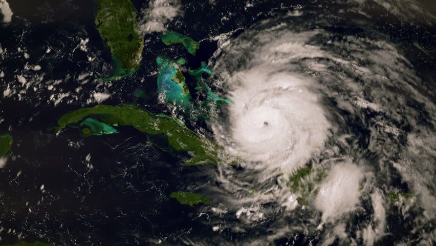 Hurricane Viewed from Above Stock Footage Video (100% Royalty-free ...
