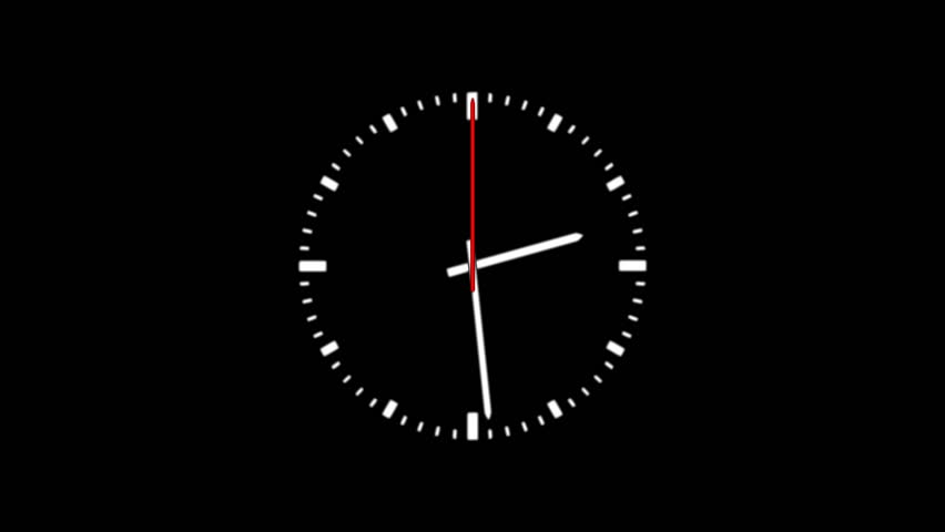 Motion Background with Spinning Clock Stock Footage Video (100% Royalty ...