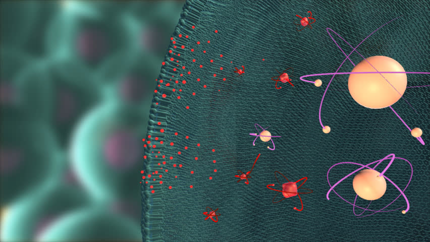 human cell zoom biological process red Stock Footage Video (100% ...