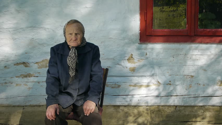 old person portrait sitting fornt very Stock Footage Video (100% ...