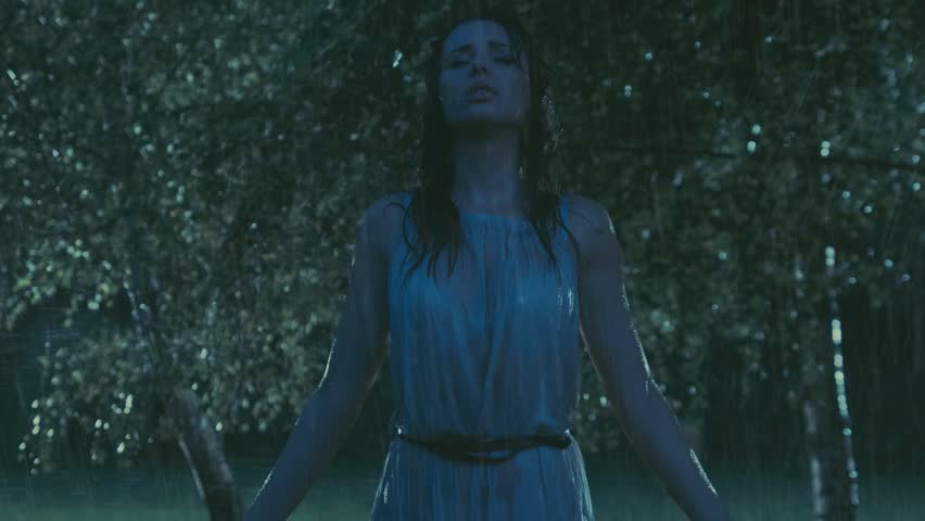 Sad Woman in the Rain Stock Footage Video (100% Royalty-free) 4864730 ...