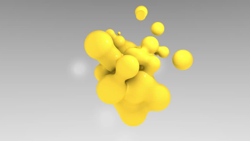 3d animated yellow particules 02 Stock Footage Video (100% Royalty-free ...