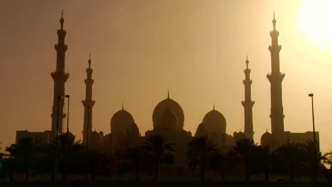 aerial view sheikh zayed grand mosque Stock Footage Video (100% Royalty ...