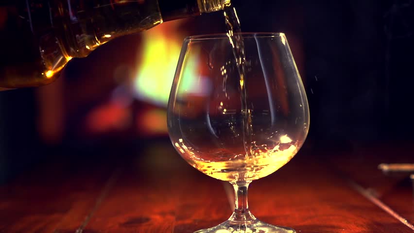 Cognac. Pouring Brandy from a Stock Footage Video (100% Royalty-free ...