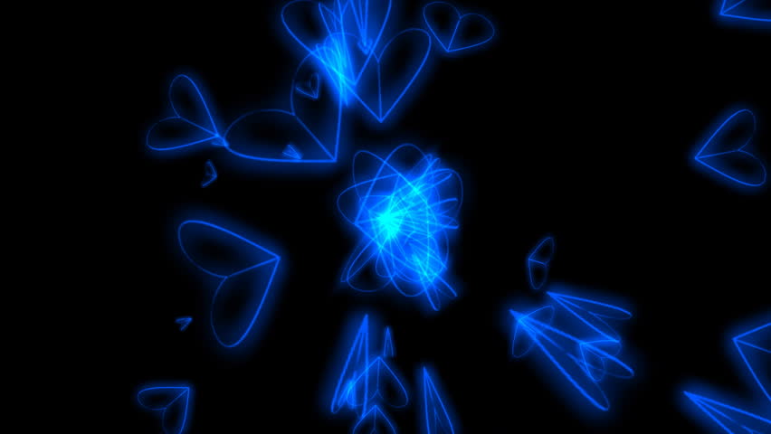 Abstract Blue Neon Objects Like Stock Footage Video (100% Royalty-free ...