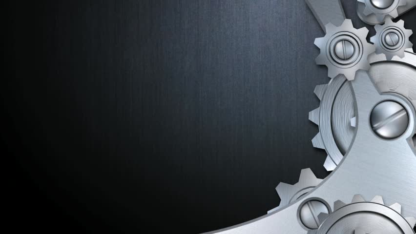 background rotating metal gears mechanism alpha Stock Footage Video ...
