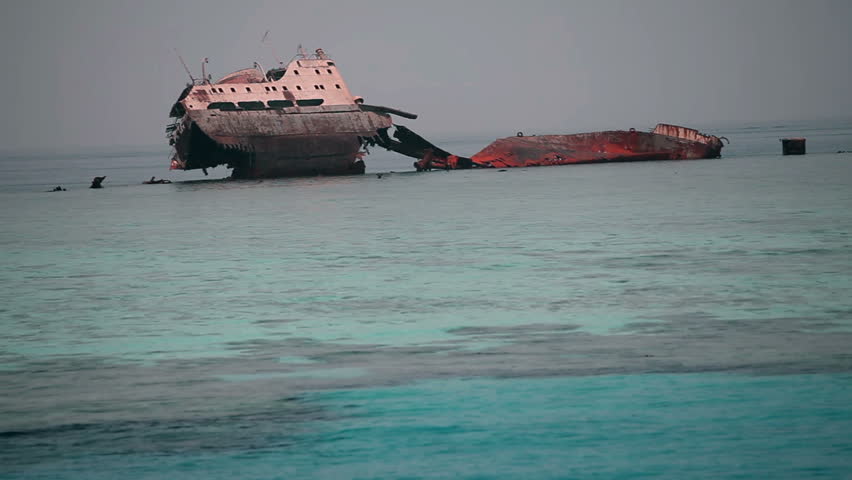 Salvage of Ships at Sea. Stock Footage Video (100% Royalty-free ...