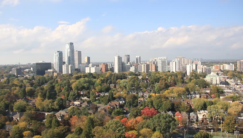 toronto midtown along eglinton avenue between Stock Footage Video (100% ...