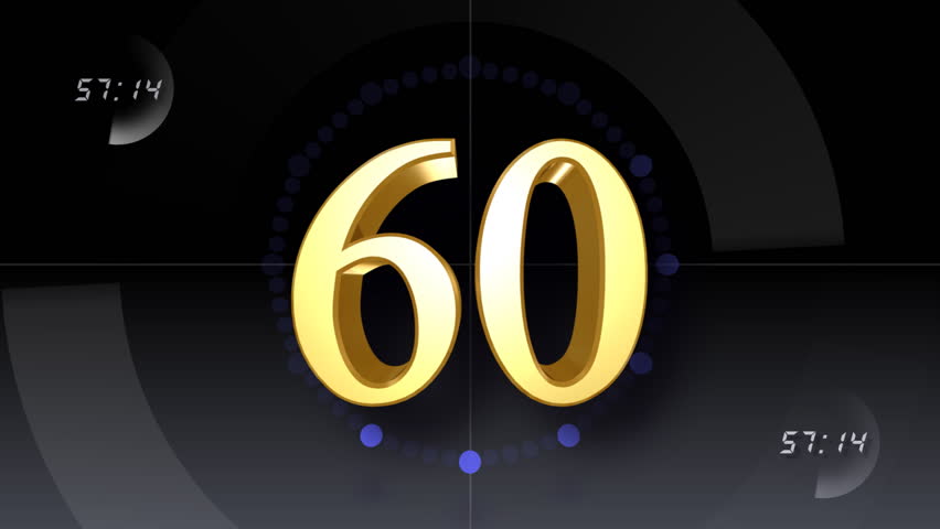 60 Seconds Countdown Numbers Counter Stock Footage Video (100% Royalty-free) 492493 | Shutterstock
