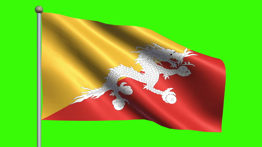 flag bhutan animation loop Stock Footage Video (100% Royalty-free ...