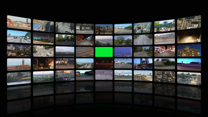 journey through video wall circuit board Stock Footage Video (100% ...