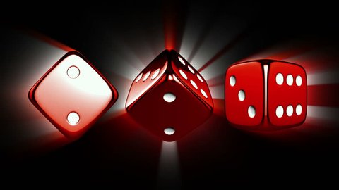 Casino Dices Spinning Alpha Casino Theme Stock Footage Video (100% ...