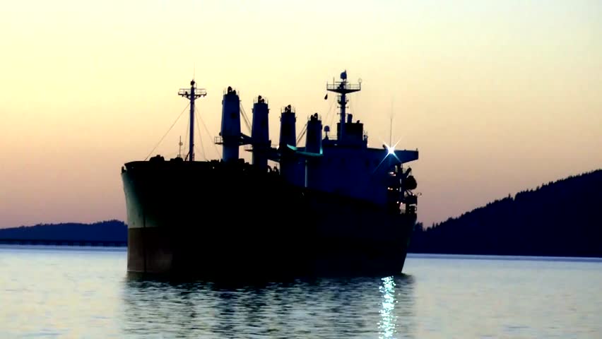 cargo ship anchor turning tide Stock Footage Video (100% Royalty-free ...