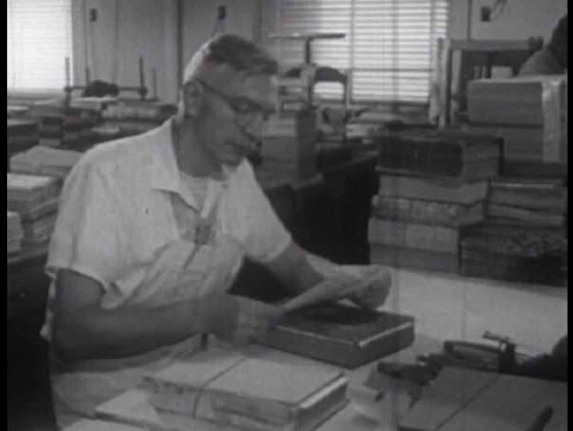 1960s - bookbinding valuable books newly Stock Footage Video (100% ...