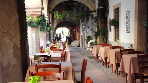 Retro Romantic Restaurant Cafe Small Italian Stock Photo (Edit Now ...