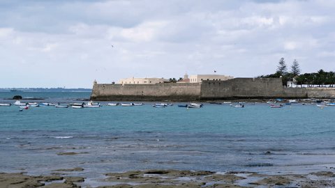 Old Fort On Coast City Cadiz 库存影片视频（100% 免版税）5005055 | Shutterstock