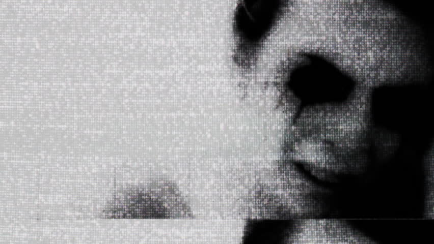 Vintage Horror Tv Static Mixed Media Stock Footage Video (100% Royalty ...