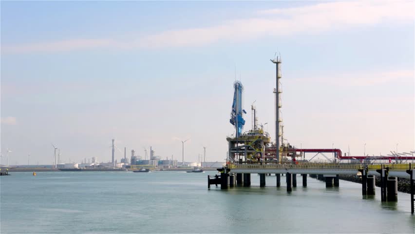 Harbor Factory in Sea Stock Footage Video (100% Royalty-free) 5029427 ...