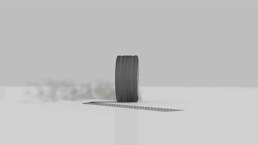 Animated Tire Creates Pink Support Stock Footage Video (100% Royalty ...